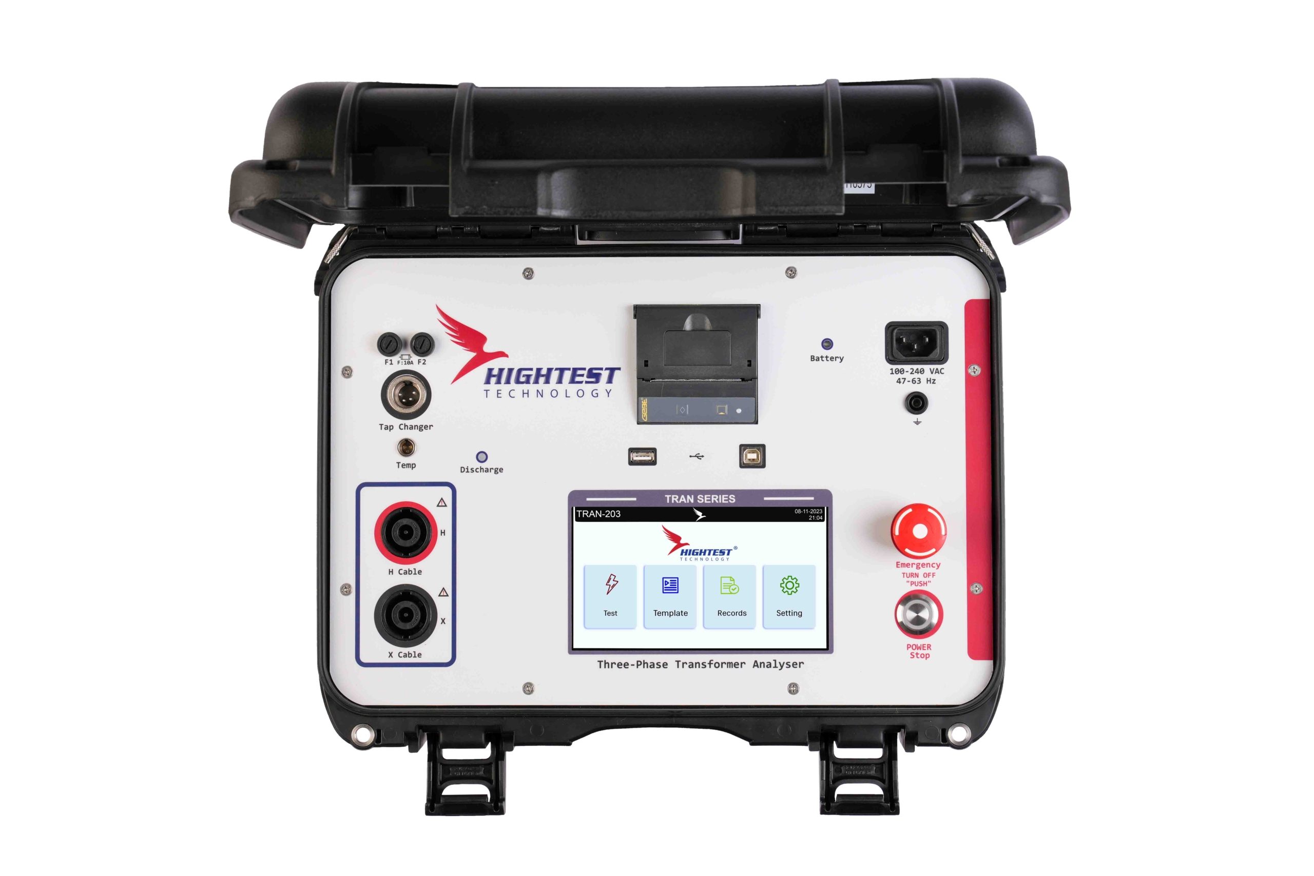 TRAN-203 Serie – 20A / 250V Three-phase transformer analyser